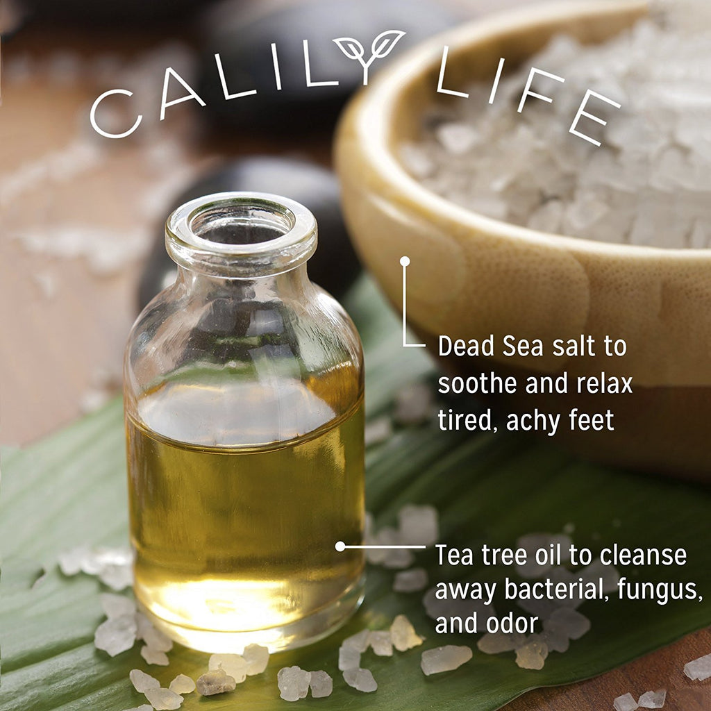 Tea Tree Salt Foot Soak w/ Dead Sea Minerals – Calily Life